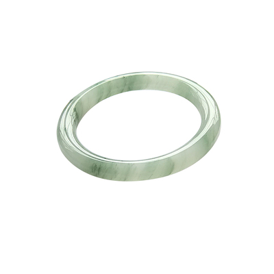 金丝玉冰翠飘花手镯|千人收藏