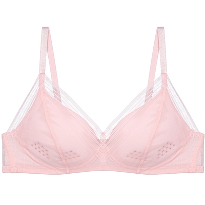 爱美丽内衣女夏无钢托薄模杯蕾丝