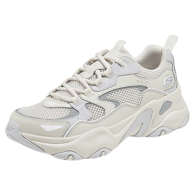 Skechers斯凯奇男鞋绑带老爹鞋2025夏季新款时尚厚底运动休闲鞋