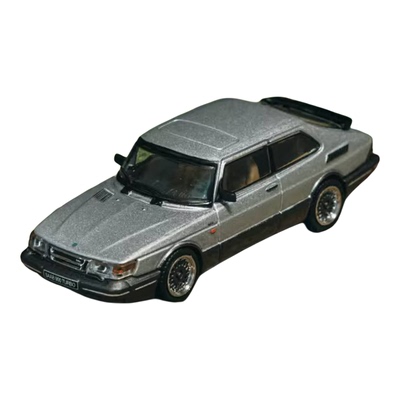 现货 TW 1:64 萨博 Saab 900 Turbo 银色 合金车模
