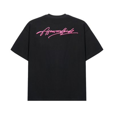 AFGK26SS基础草写刺绣纯棉短袖