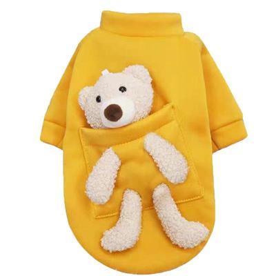 宠物衣服小熊卫衣 秋冬款贵宾犬法斗猫咪泰迪两脚 中小型狗狗衣服