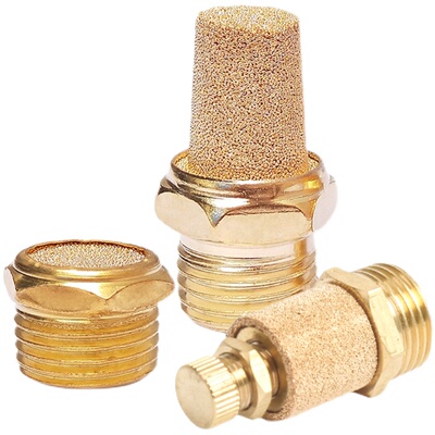 铜接头气动堵头塑料降噪消声器