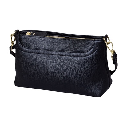 女士时尚风百搭真皮休闲斜挎包