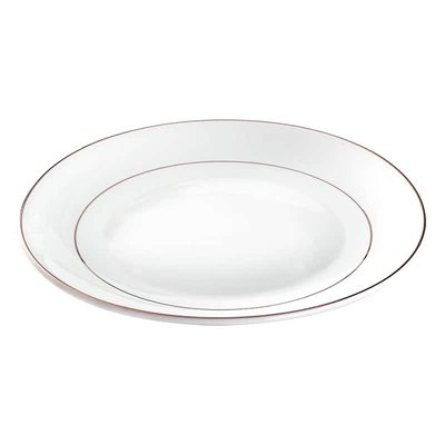 大盘子家用金边陶瓷浅盘