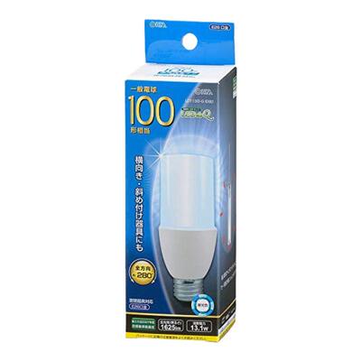 【日本直邮】OHM LED灯泡T型 26mm/100w 全向 自然光 LDT13D-GIG9