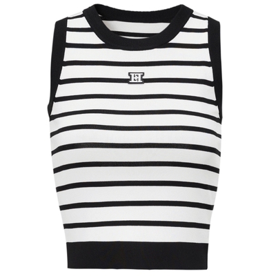 仿佛背心女条纹吊带短款酷飒打底