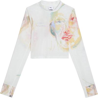 彪马女士时尚休闲印花上衣