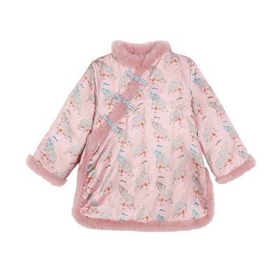小O宝Okids童装女宝宝棉服外套