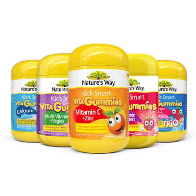 Nature'sWay佳思敏儿童复合维生素软糖锌叶黄素DHA