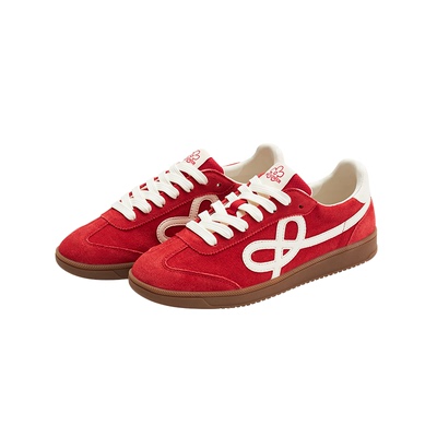 WeFlower新款小花复古德训鞋男女鞋简约百搭休闲鞋