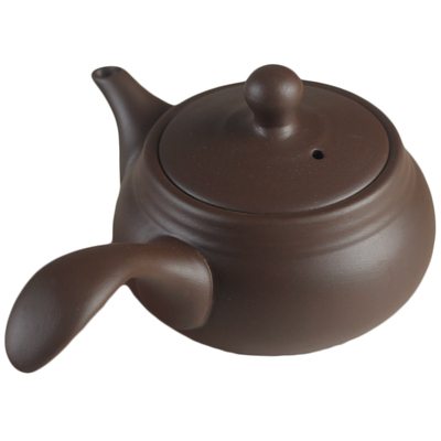 日式紫陶创意小弯钩中式仿古侧把