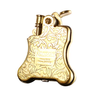 朗森煤油打火机唐草雕花日本正品