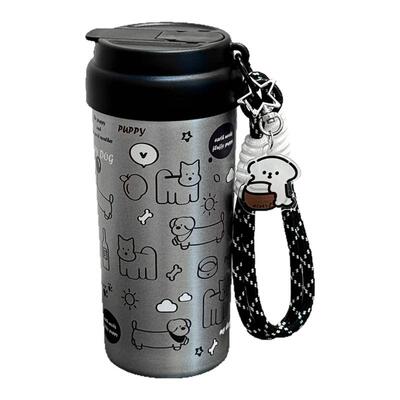 卡通小狗乐园保温杯女生高颜值