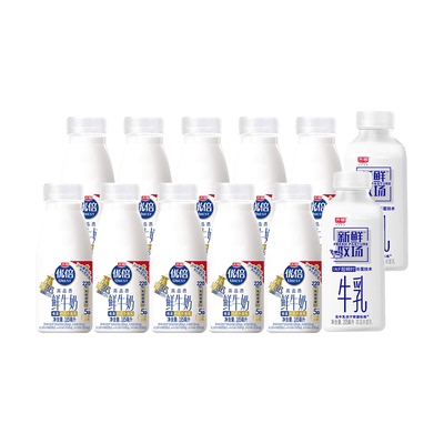 光明优倍鲜牛奶185ml*12瓶