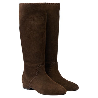 fed黑色堆堆靴冬季新款女靴粗跟长靴高筒时装靴女款S1022-ZC332