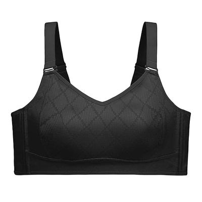 BVMIO大胸显小内衣女士全罩杯夏天薄款大码无钢圈无痕反重力文胸