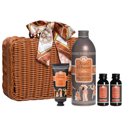 【新年礼物】东方宝石水莲花香氛沐浴露田园藤编风礼盒香氛送礼