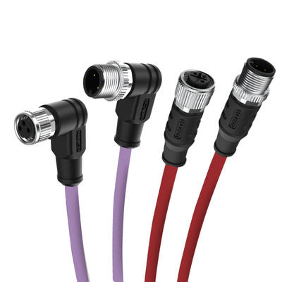 带屏蔽工业现场总线预铸式CAT5E PROINET超5类 4芯绿色自动化设备