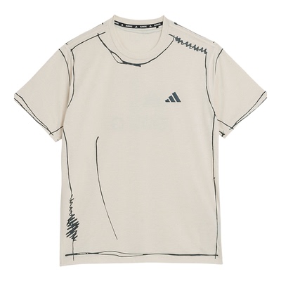 Adidas/阿迪达斯正品夏季男女透气宽松运动休闲针织跑步T恤KQ7840