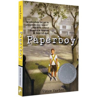 英文原版报童PAPERBOY送报男孩纽伯瑞银奖儿童文学小说适合10岁及以上读者阅读中小学阅读课外推荐提升英语水平励志积极乐观