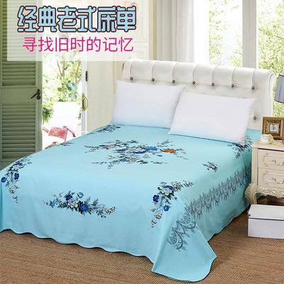 全棉老式全线丝光纯棉加厚棉布被里 直边双人被单件国民床单