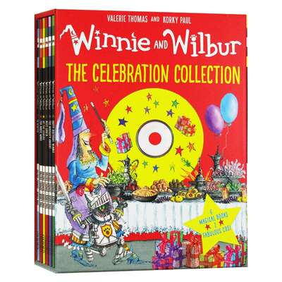 女巫温妮绘本故事集 英文原版 Winnie and Wilbur: the Celebration Collection 6书 2CD 儿童英语魔法故事章节书 进口原版书籍