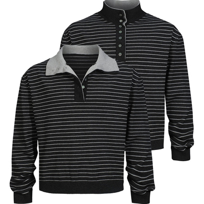 TZ killer DOUBLECOLLAR 立领羊毛针织衫 条纹长袖毛衣内搭打底衫