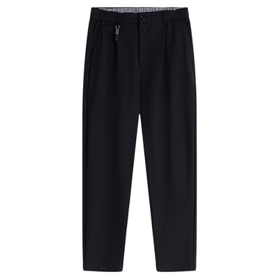 USHI悠时运动休闲舒适简约日常通勤直筒裤男装秋季休闲裤