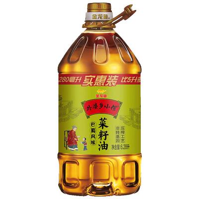 金龙鱼外婆乡小榨菜籽油6.28L