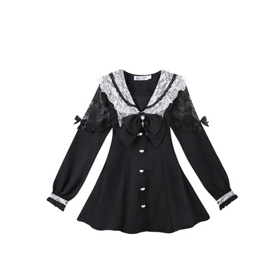 夜璃【二团】蕾水手领长收腰量产型服大码蕾服氛围元气国牌