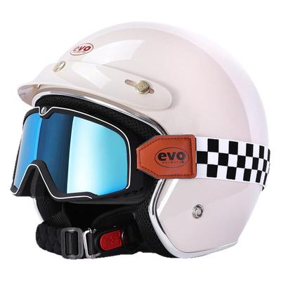 EVO复古3/4摩托车电动车头盔