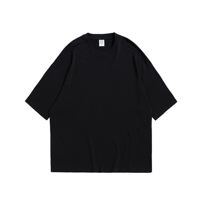 五分袖T恤宽松吸汗不透光圆下摆