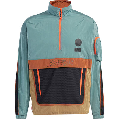 阿迪达斯男立领休闲运动夹克外套