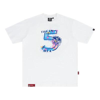 HEA x FIVE CM联名国潮迷彩涂鸦狮子休闲百搭短袖T恤男女同款宽松