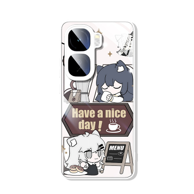 适用iqooneo玻璃手机壳明日方舟