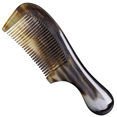 男女士公牦牛角密齿直发天然礼物