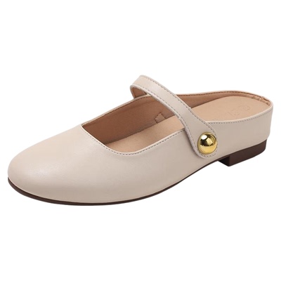 ZYIYI小个子内增高包头半拖鞋