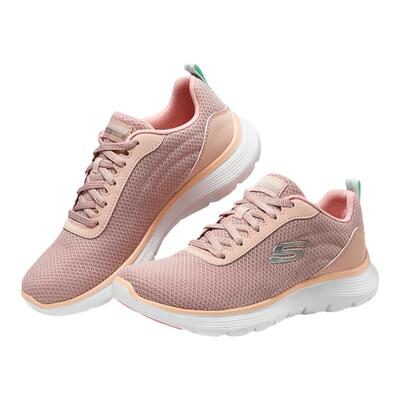 斯凯奇女款纯色百搭休闲运动鞋