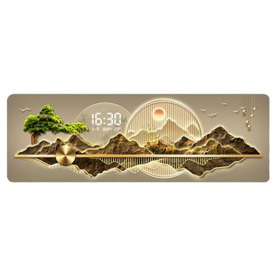 【热卖1W+】钟表挂钟客厅带灯画