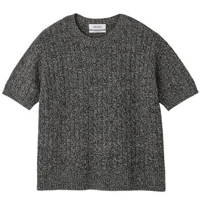 Mila Owen秋冬纯色百搭羊毛绞花短袖针织衫09WNT254011