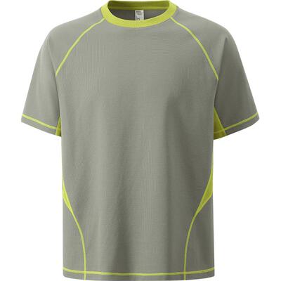 本来BENLAI男士凉感华夫格撞色运动短袖T恤2026春季新款BRL460003