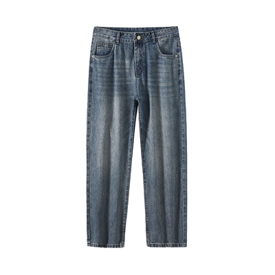 拉链长裤水洗四季通用牛仔裤