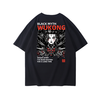 黑神话悟空游戏周边蜘蛛精T恤