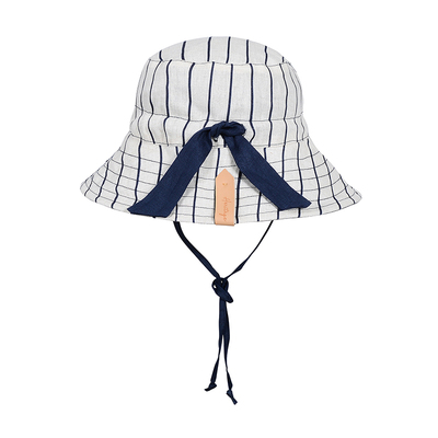 澳洲Bedhead中性亚麻亲子防晒帽UPF50+百搭条纹格子户外强遮阳帽