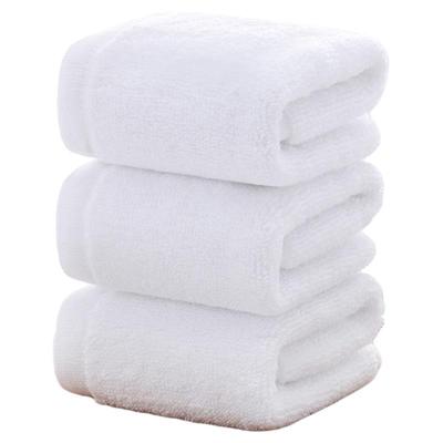 纯棉酒店白色方巾加厚吸水柔软