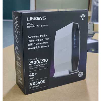 议价Linksys领势 E9450 AX5400稳定的千兆WiFi6 路由器 全新原装