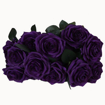 暗紫色李子厄瓜多尔仿真玫瑰花