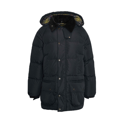 Barbour男士连帽宽松羽绒服