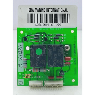 SeaTel 114872 Rev.C Polang Aux Ralay PCB Card